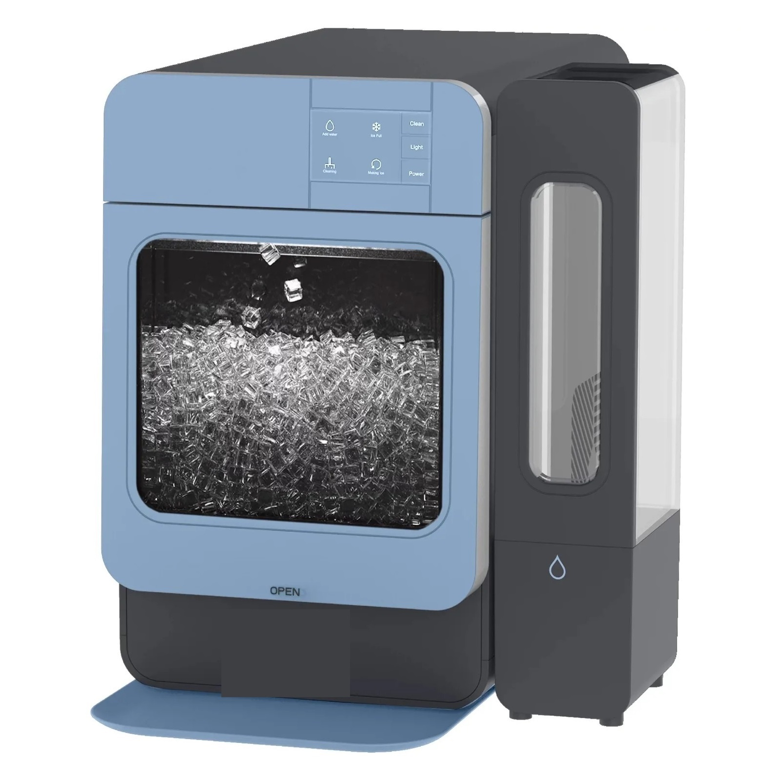 The Countertop Ice Maker, Nugget Ice Type, Blue ,Smart Operation ...