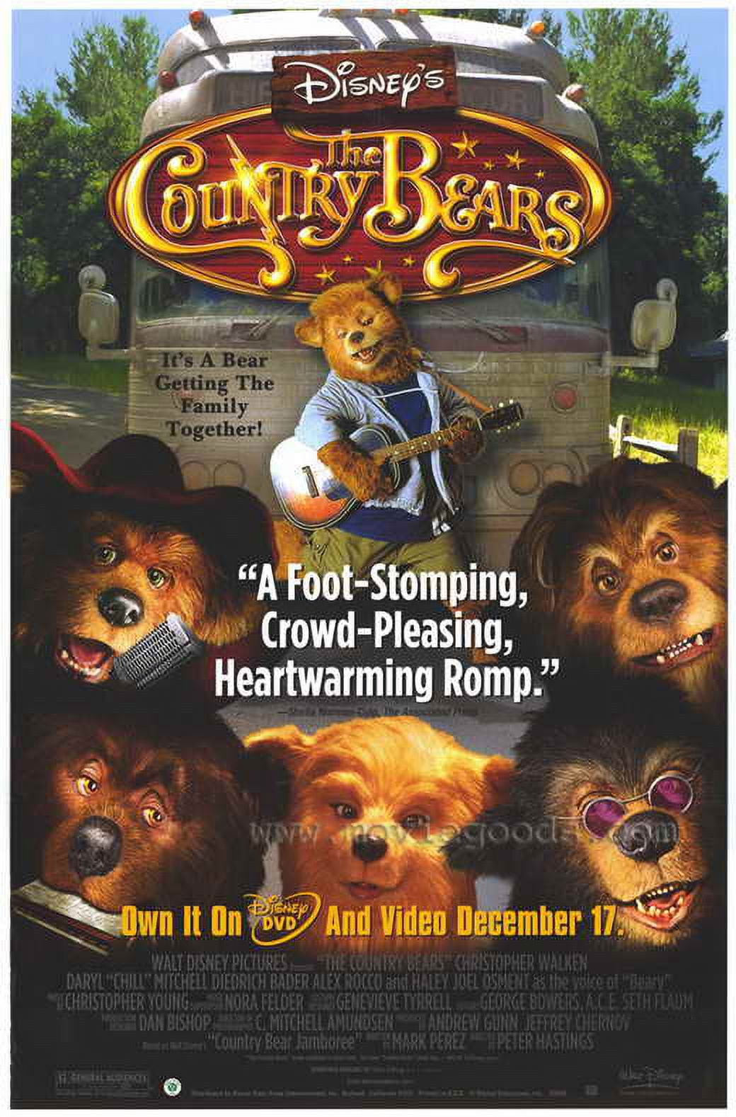 Disney Bears Movie Poster