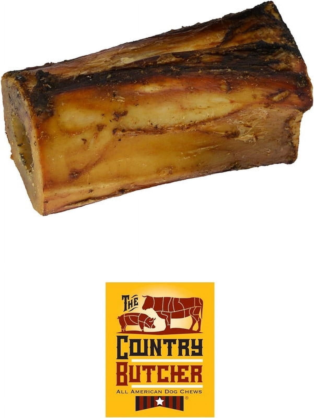 The Country Butcher 4" Beef Center Dog Bones with Marrow & Meaty Pieces ...