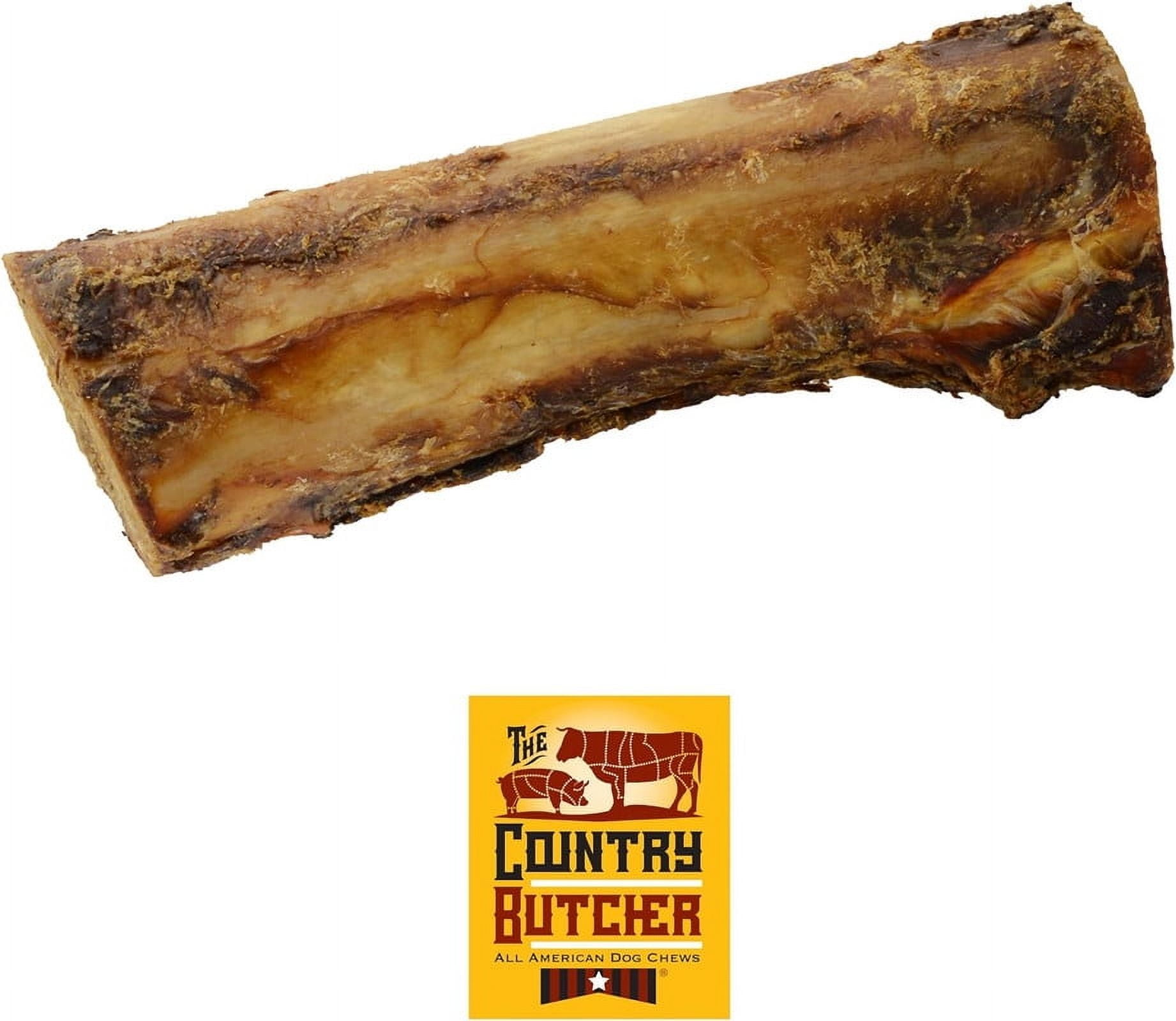 The Country Butcher 7" Beef Center Dog Bones with Marrow & Meaty Pieces ...