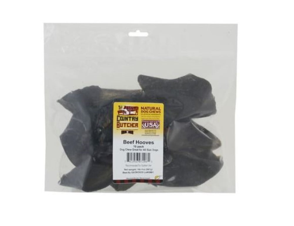 The Country Butcher 911JO Beef Hooves Natural Dog Chew Treats - Pack of ...