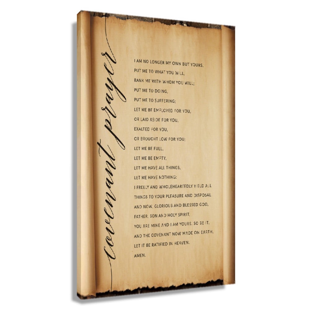 The Covenant Prayer Poster Art Deco Modern Home Decoration Wall Artwork ...