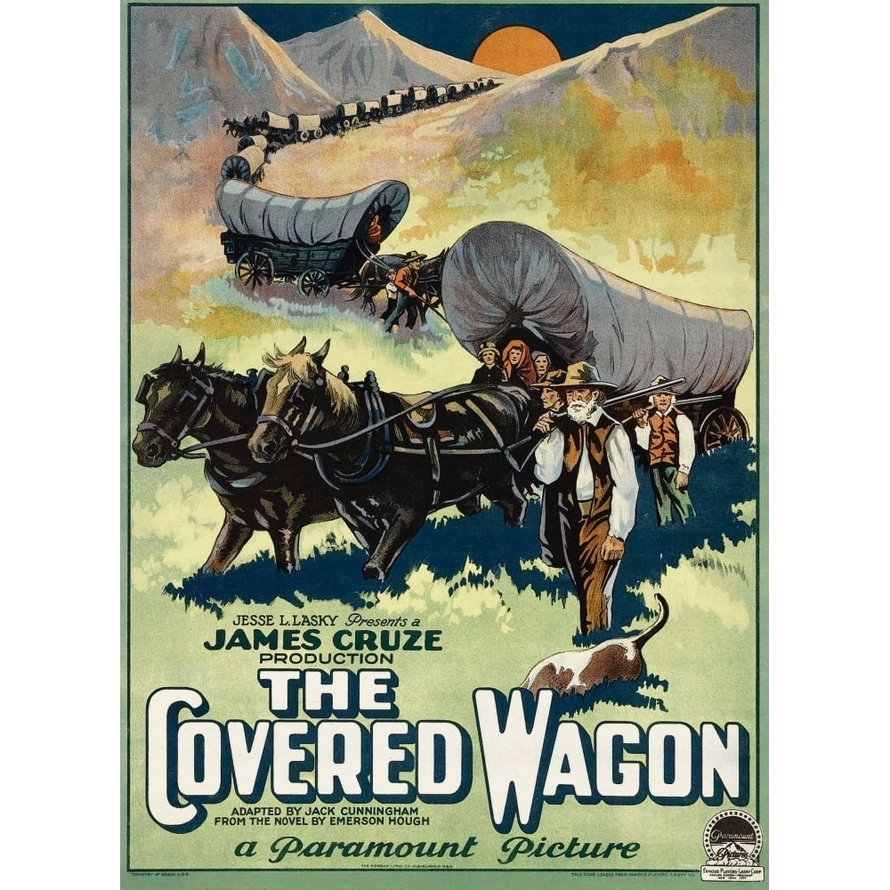 The Covered Wagon 1923. Movie Poster Masterprint (24 x 36) - Walmart.com