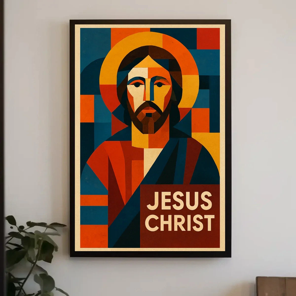 The Cozy Corner Jesus Christ Modern Icon Modern Poster, Housewarming ...