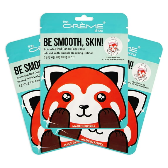 The Crème Shop - Be Smooth, Skin! Animated Red Panda Face Mask ...