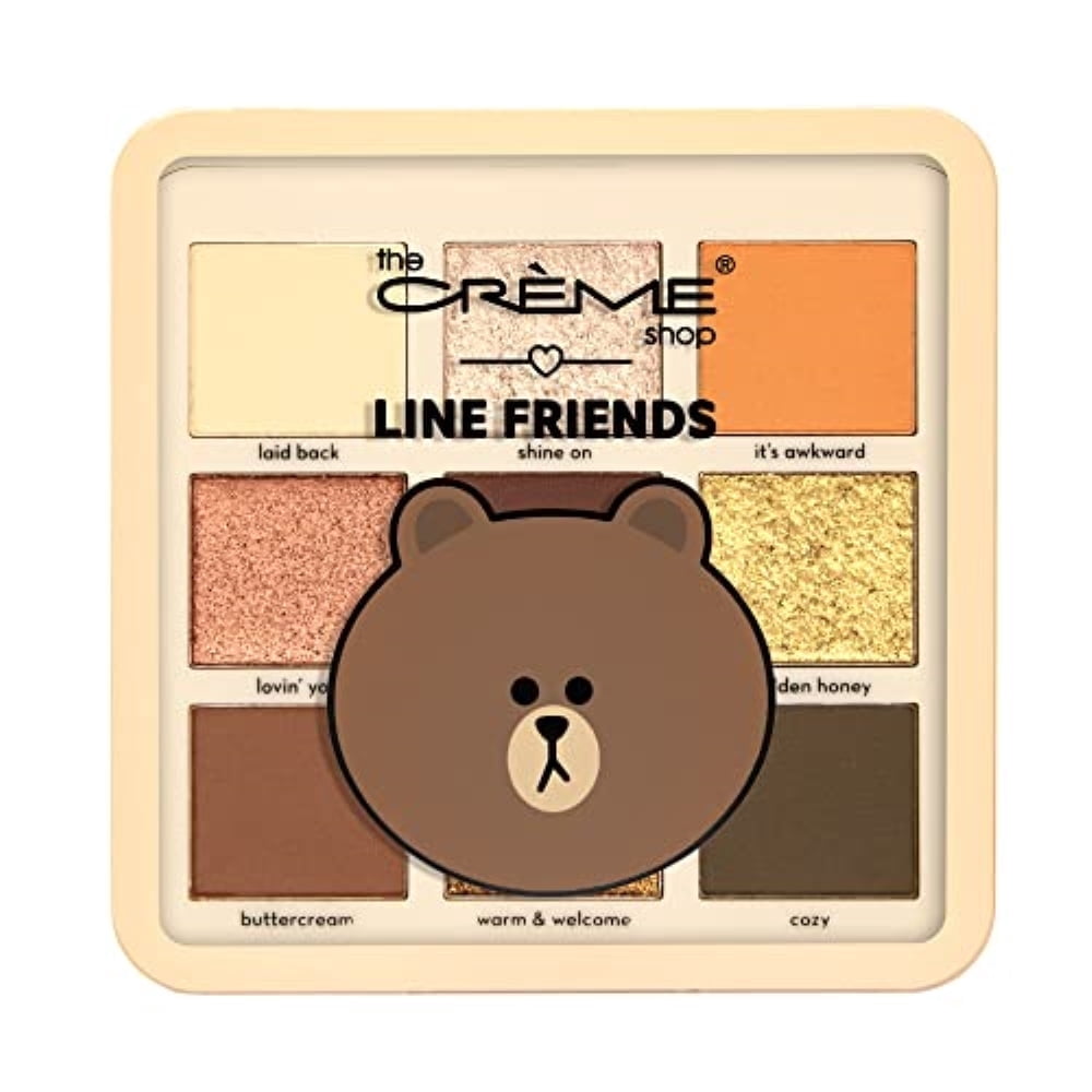 The Crme Shop | LINE FRIENDS - BROWNS WARM & TOASTY Eyeshadow Palette ...