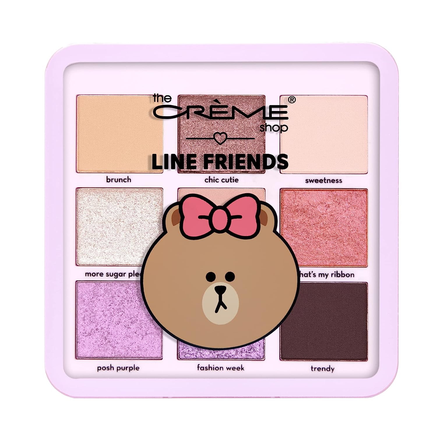 The Crème Shop | LINE FRIENDS - CHOCO’S SWEET and LOVELY Eyeshadow ...