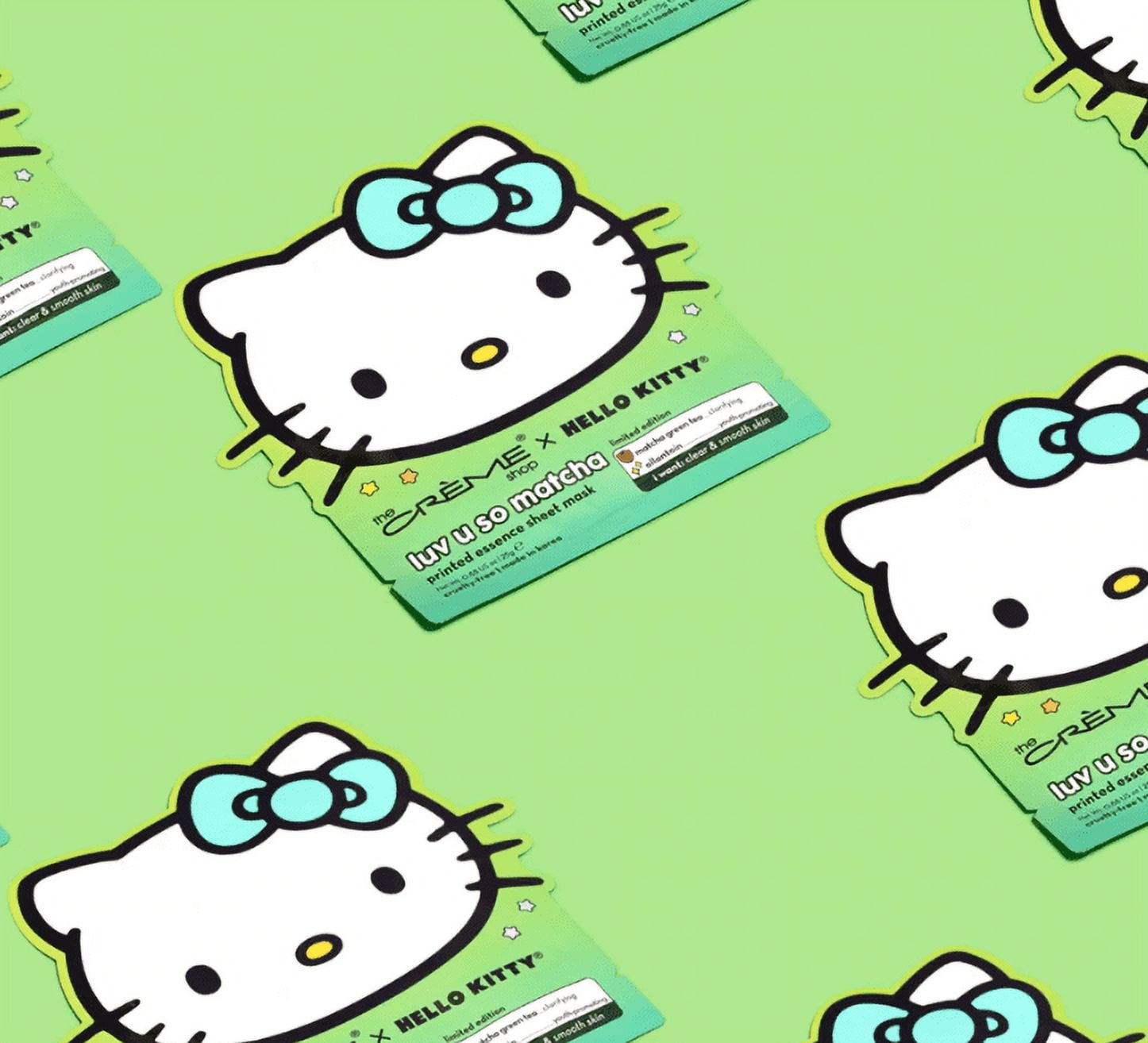 The CrÃ¨me Shop, Hello Kitty Matcha Sheet Masks Set, Green Tea and Allantoin, 3 Pack - Walmart.com