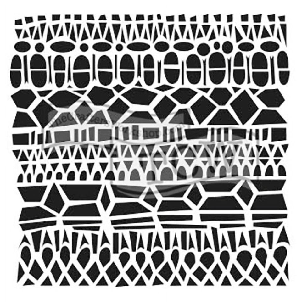 The Crafter's Workshop Stencil, 6" x 6", Modern Lace - Walmart.com