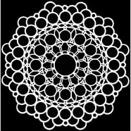 The Crafter's Workshop Stencil, 6" x 6", Circle Grid - Walmart.com