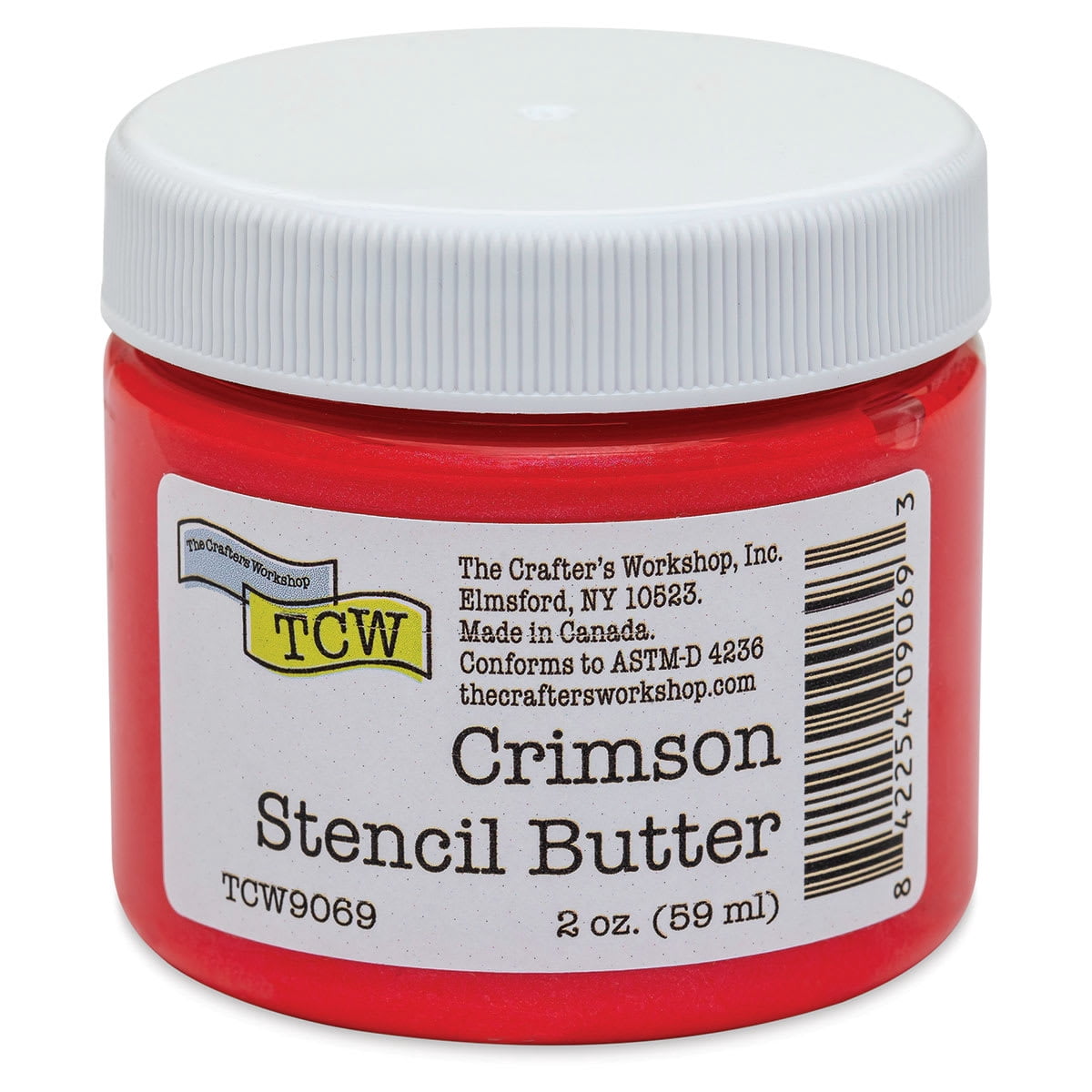 Stencil Butter Acrylic Paint - Crimson, 2 oz, Jar - Walmart.com