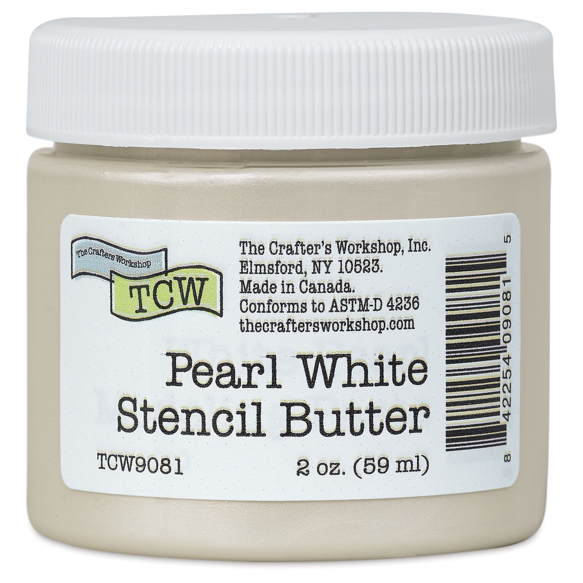 Stencil Butter Acrylic Paint - Pearl White, 2 oz, Jar - Walmart.com