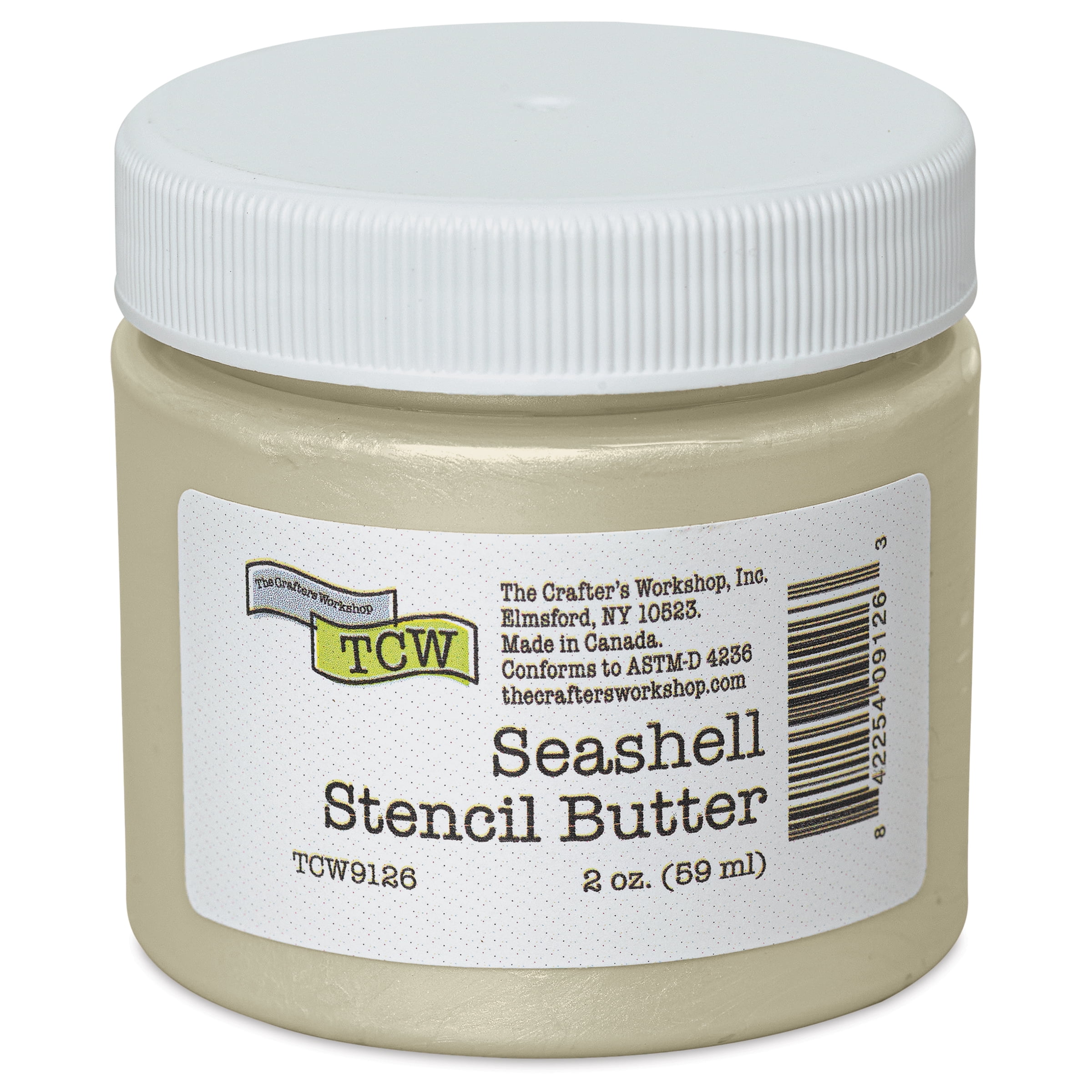 Stencil Butter Acrylic Paint - Seashell, 2 oz, Jar - Walmart.com