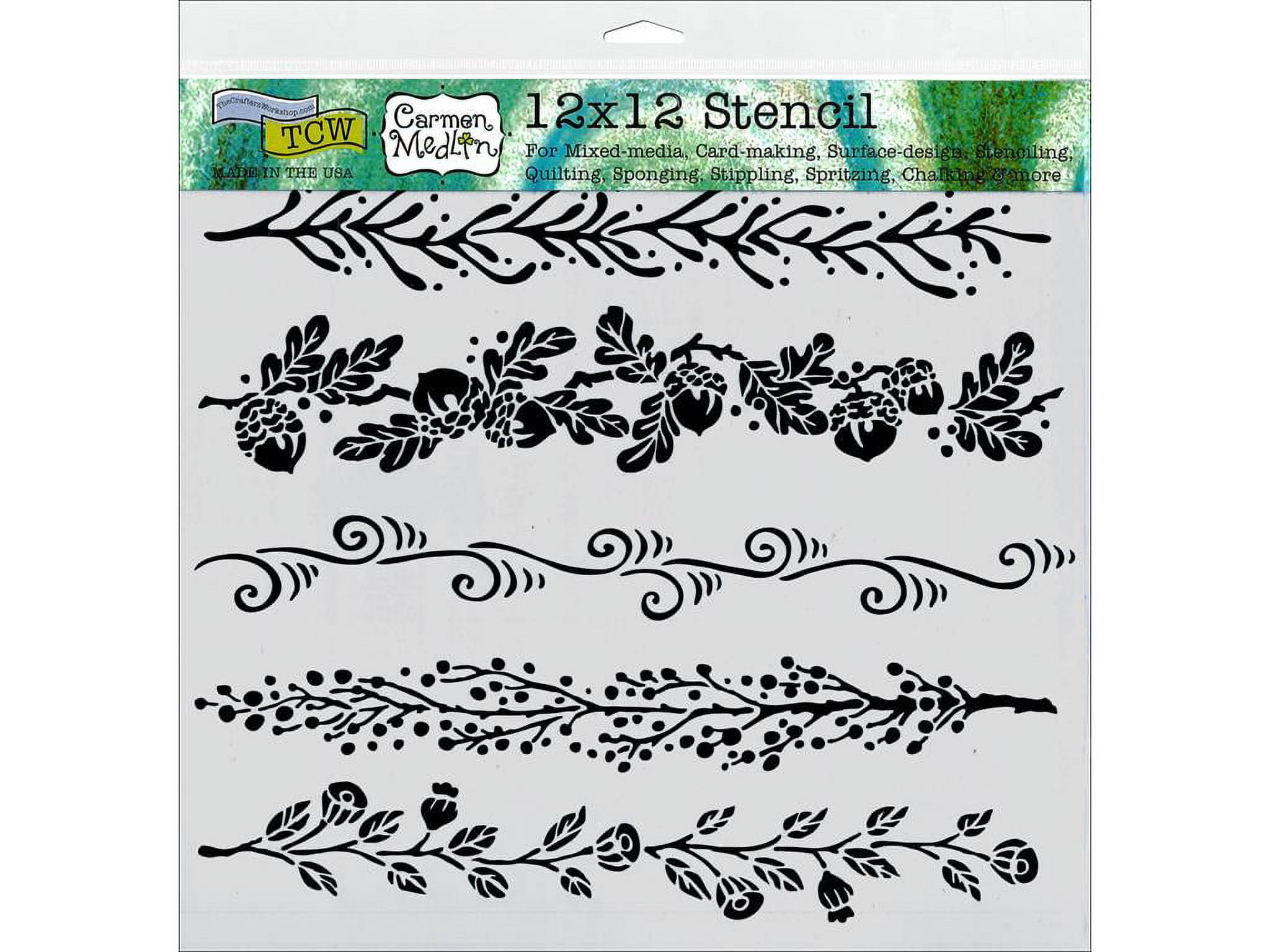 The Crafters Workshop Stencil 12x12 FancifulBorder - Walmart.com