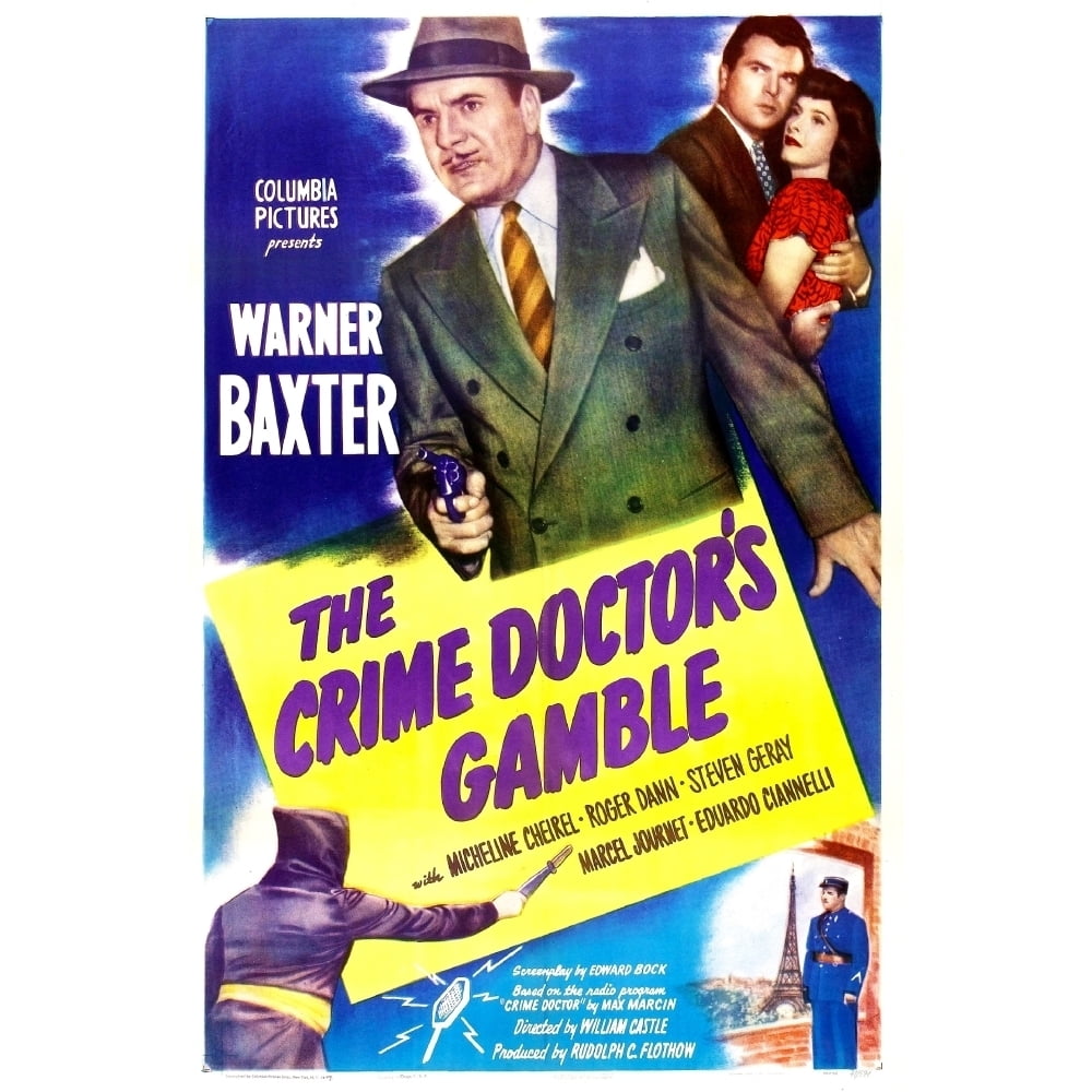 The Crime Doctor'S Gamble Movie Poster Masterprint - Walmart.com