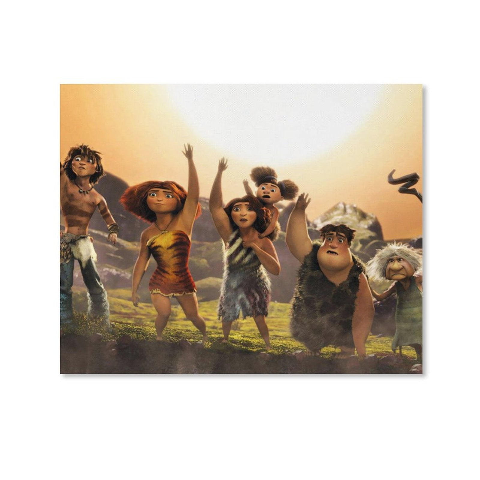 The Croods Characters Decorative Painting Canvas Wall Poster Art ...