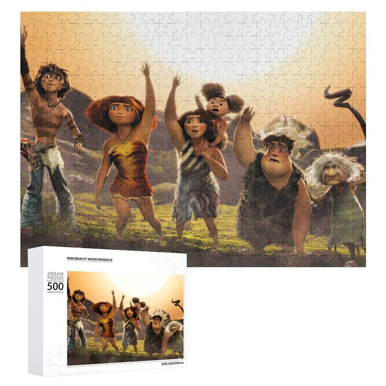 The Croods Characters Wooden Jigsaw Puzzles Accessories Intellectual ...