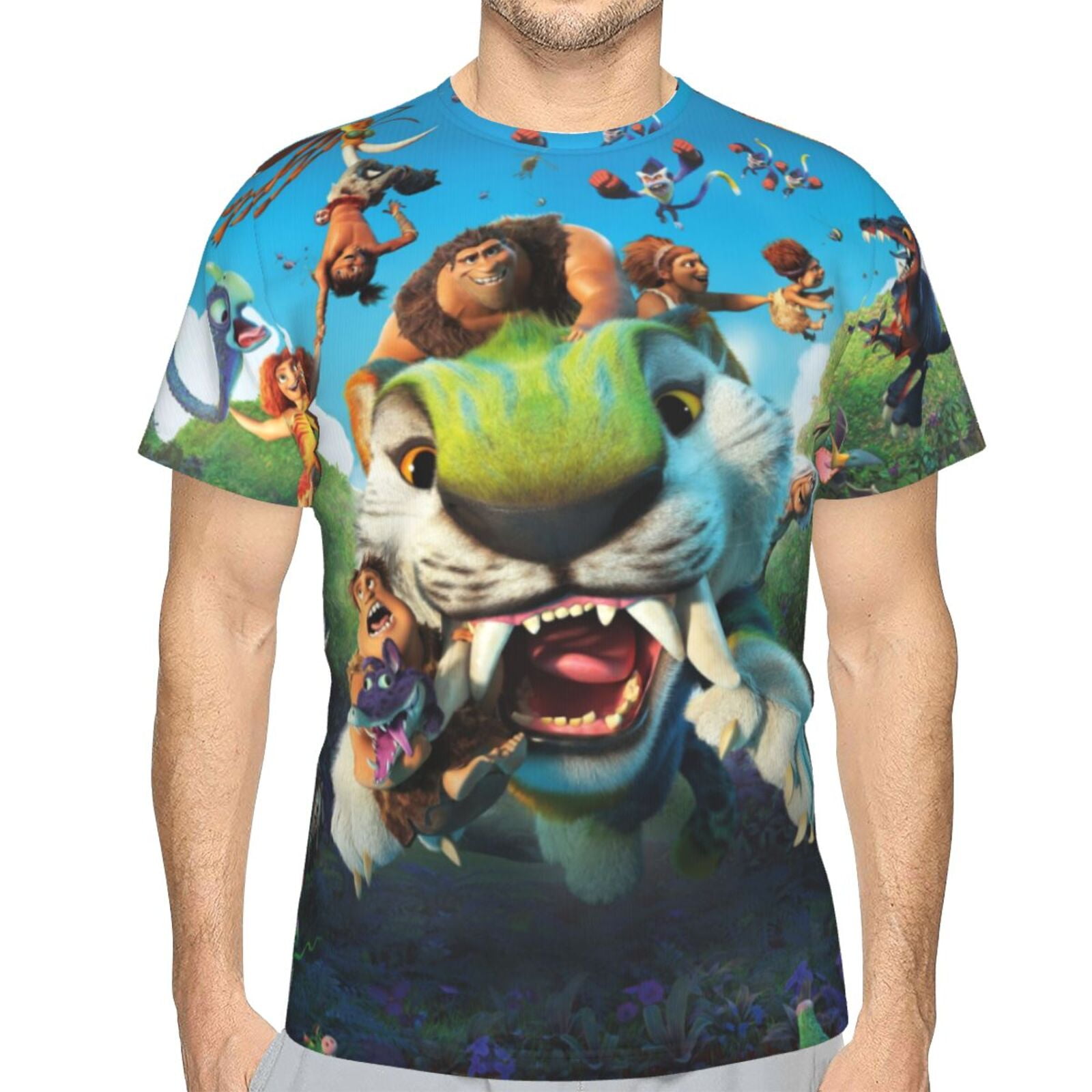 The Croods Shirt 3d Printed T Shirt Crewneck Short Sleeve Top Tees For ...