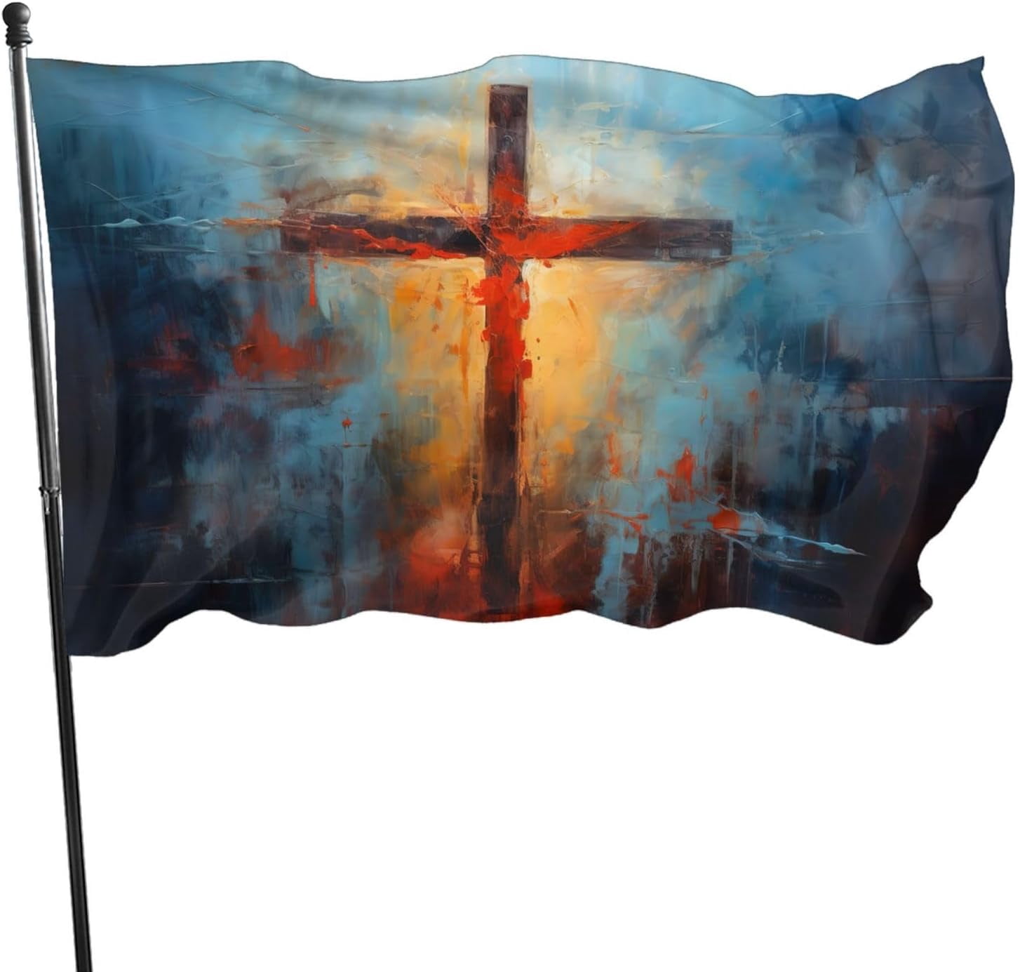 The Cross Flag 4x6 ft Decorative Flag Banner Suitable For Yard Outdoor ...