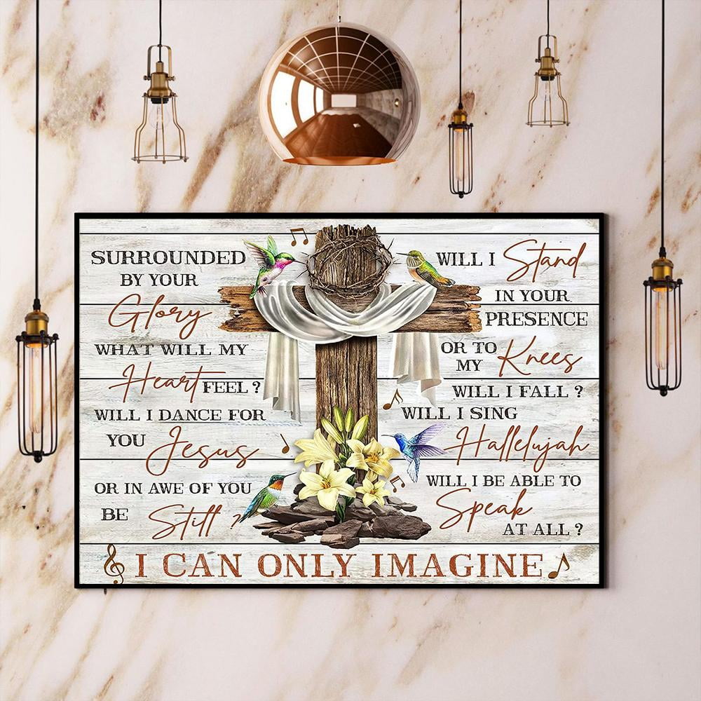 The Cross Hummingbird I Can Only Imagine Poster No Frame Matte Wall Art ...