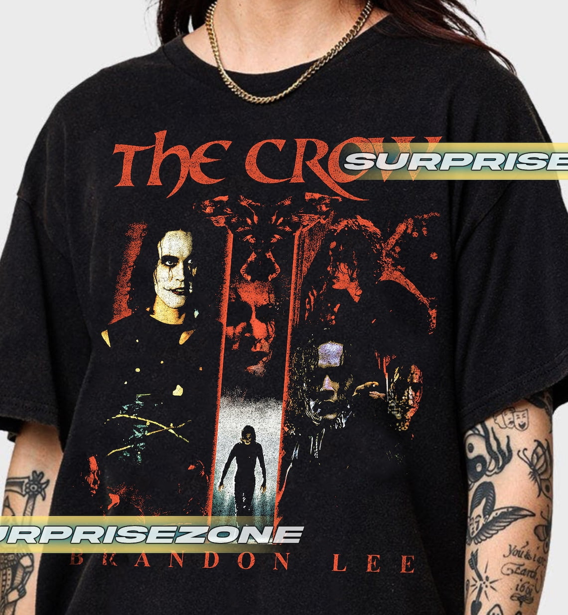 The Crow Brandon Lee Unisex T-shirt - Walmart.com