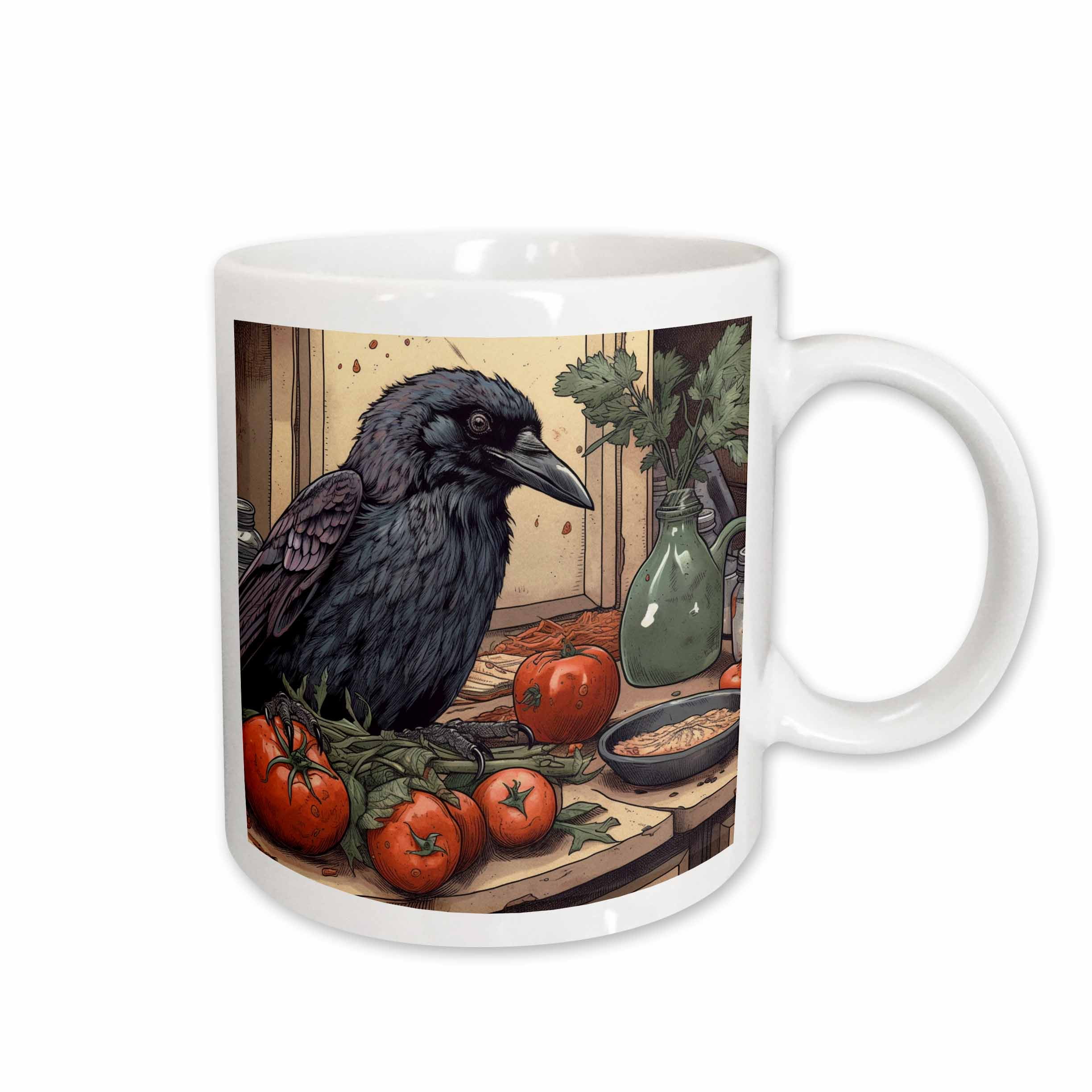 3drose, the Crow in the Kitchen, 15oz Mug - Walmart.com