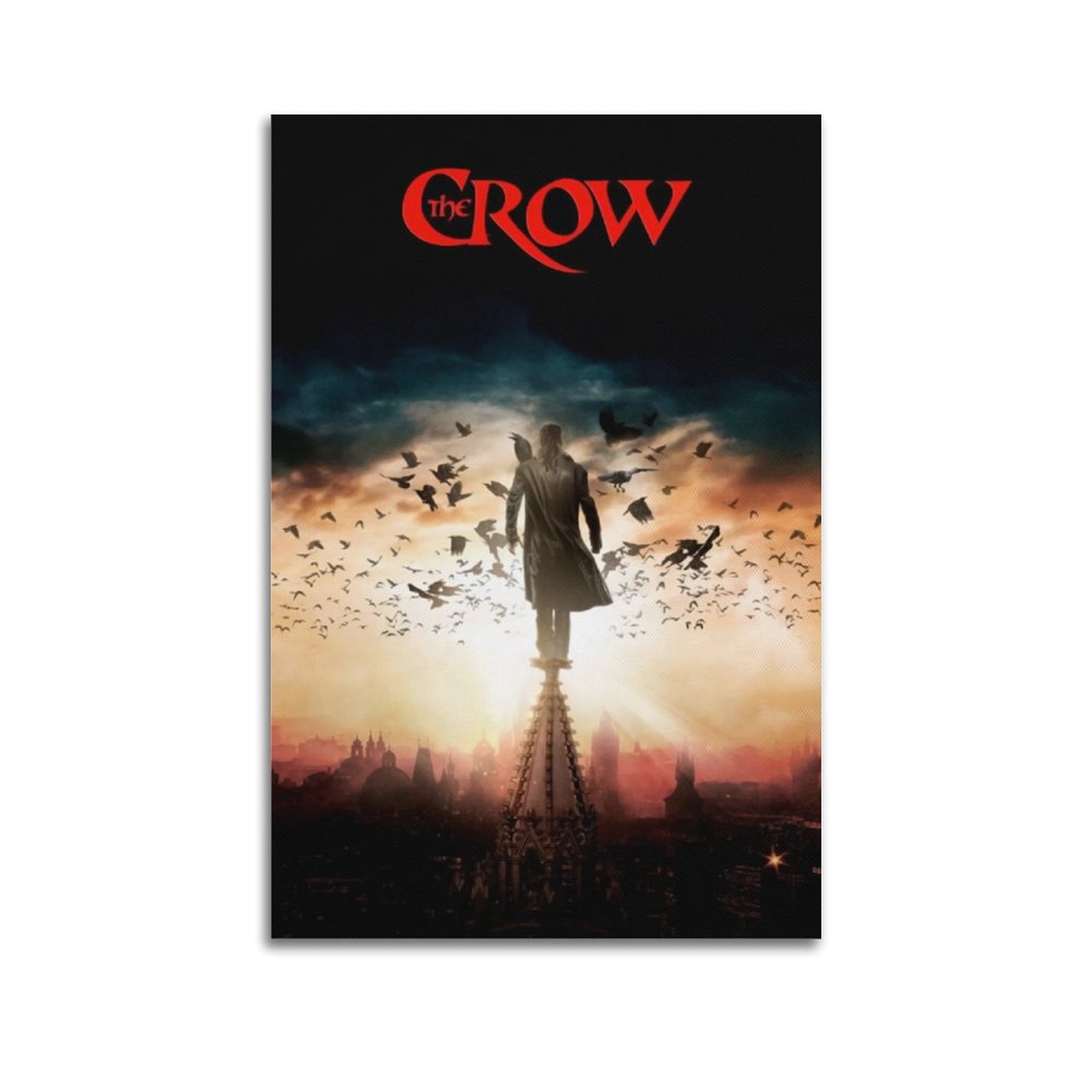 The Crow Poster Wall Art Canvas Aesthetic Music And Movies Decorative ...