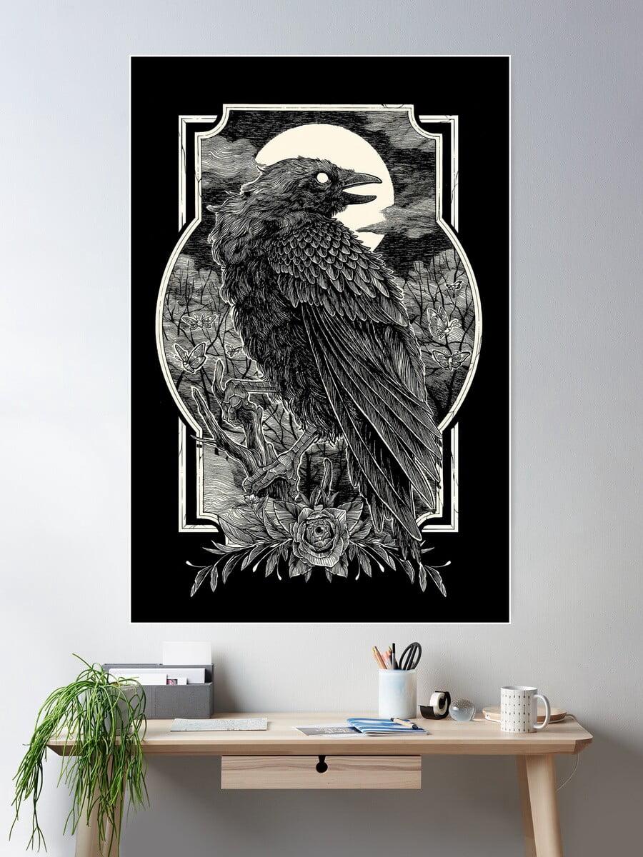 The Crow Poster Wall Art, Modern Wall Decor For Living Room Bedroom ...