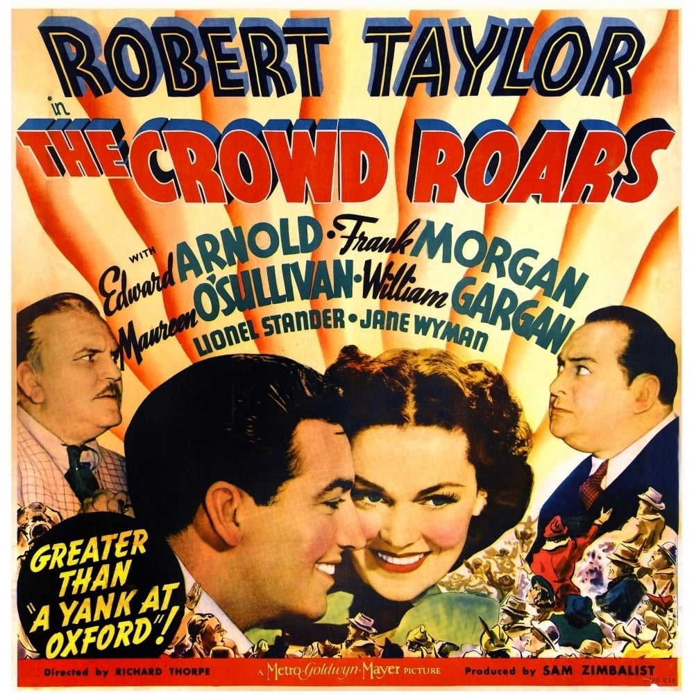 The Crowd Roars U Movie Poster Masterprint - Walmart.com