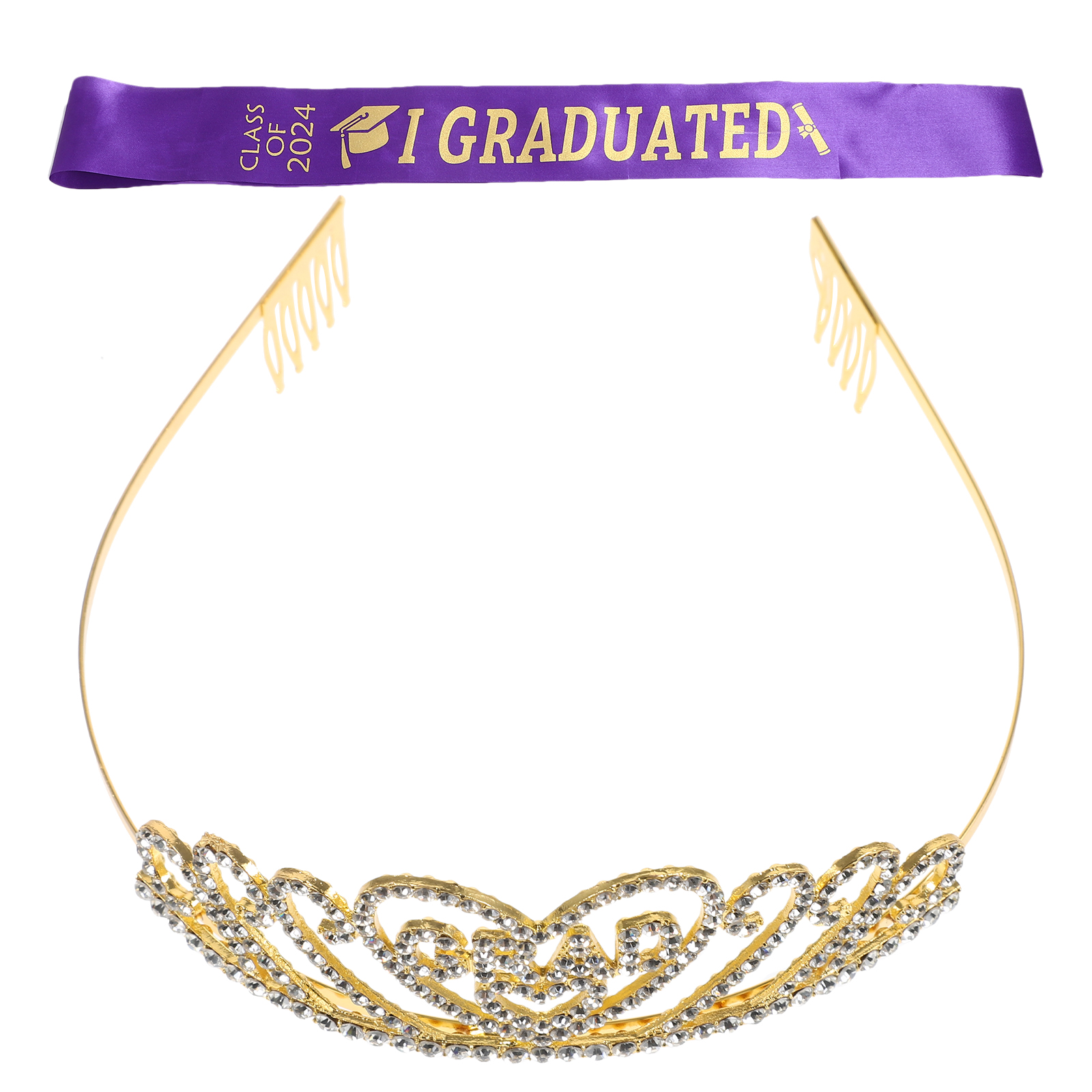 The Crown Gold Tiara Crown Graduation Party Graduation Crowns for Women ...