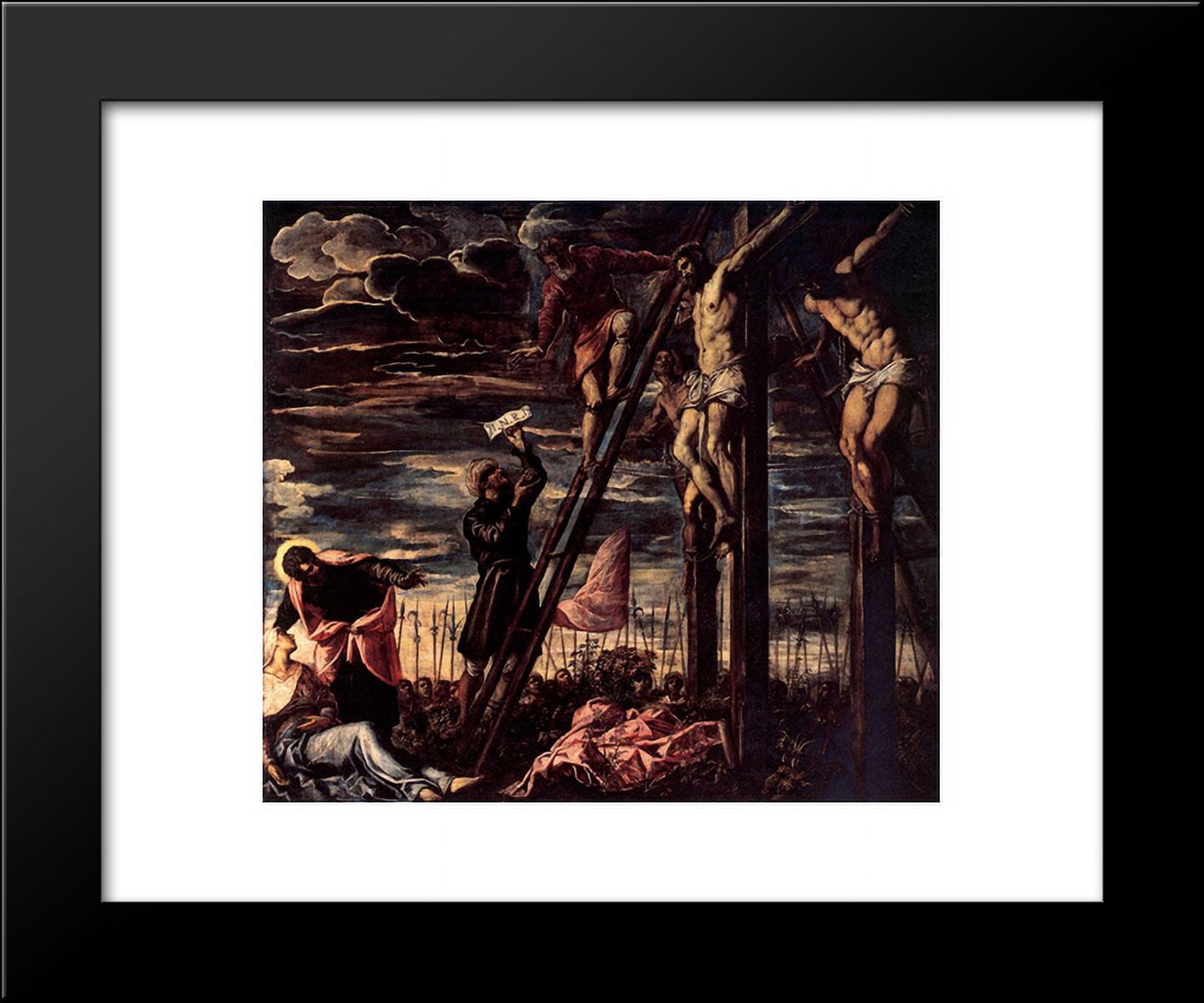 The Crucifixion of Christ 20x24 Framed Art Print by Tintoretto - Walmart.com