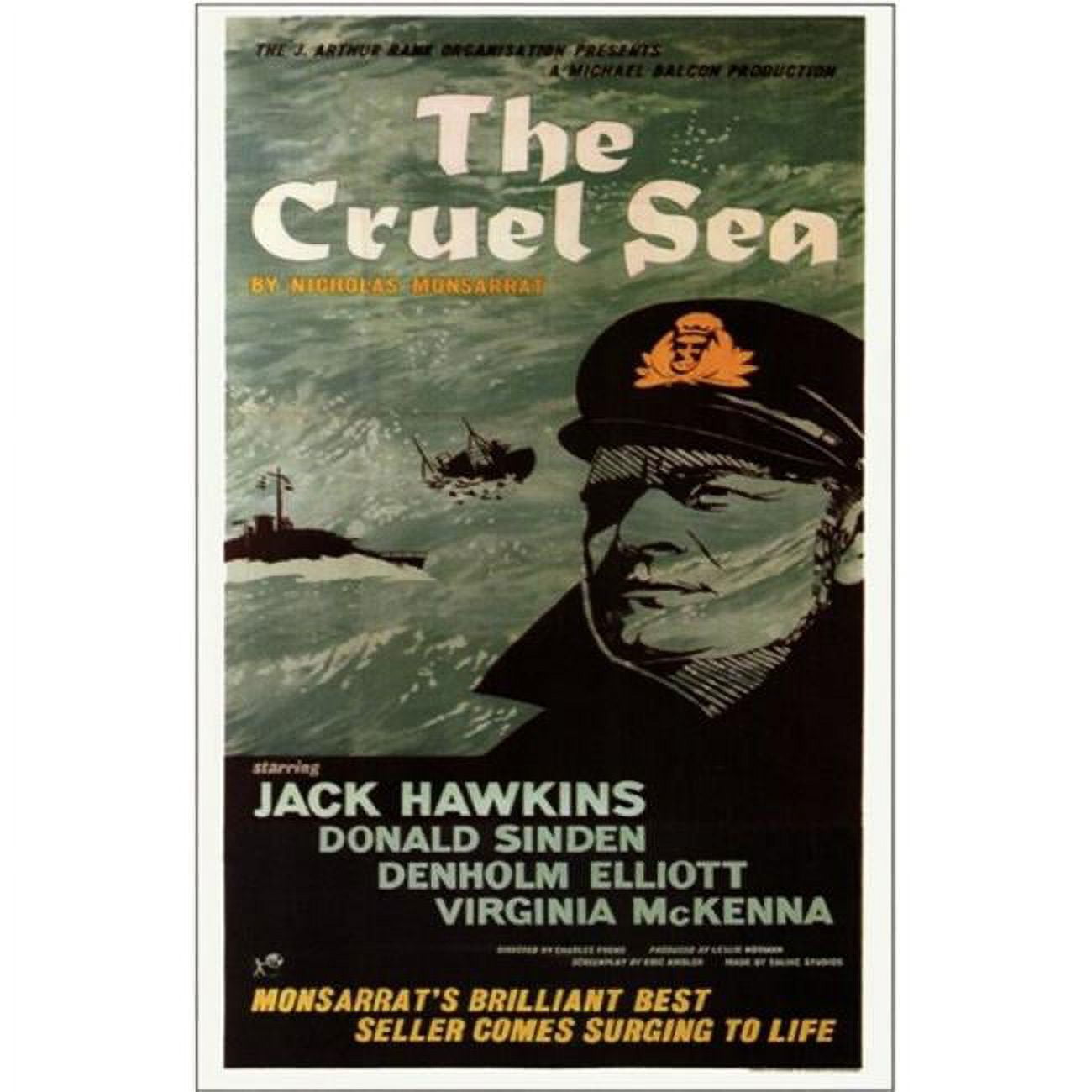 The Cruel Sea Movie Poster (11 x 17) - Walmart.com