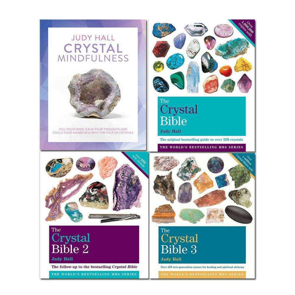 The Crystal Bible 4 Books Collection Set By Judy Hall Guide to Crystals ...