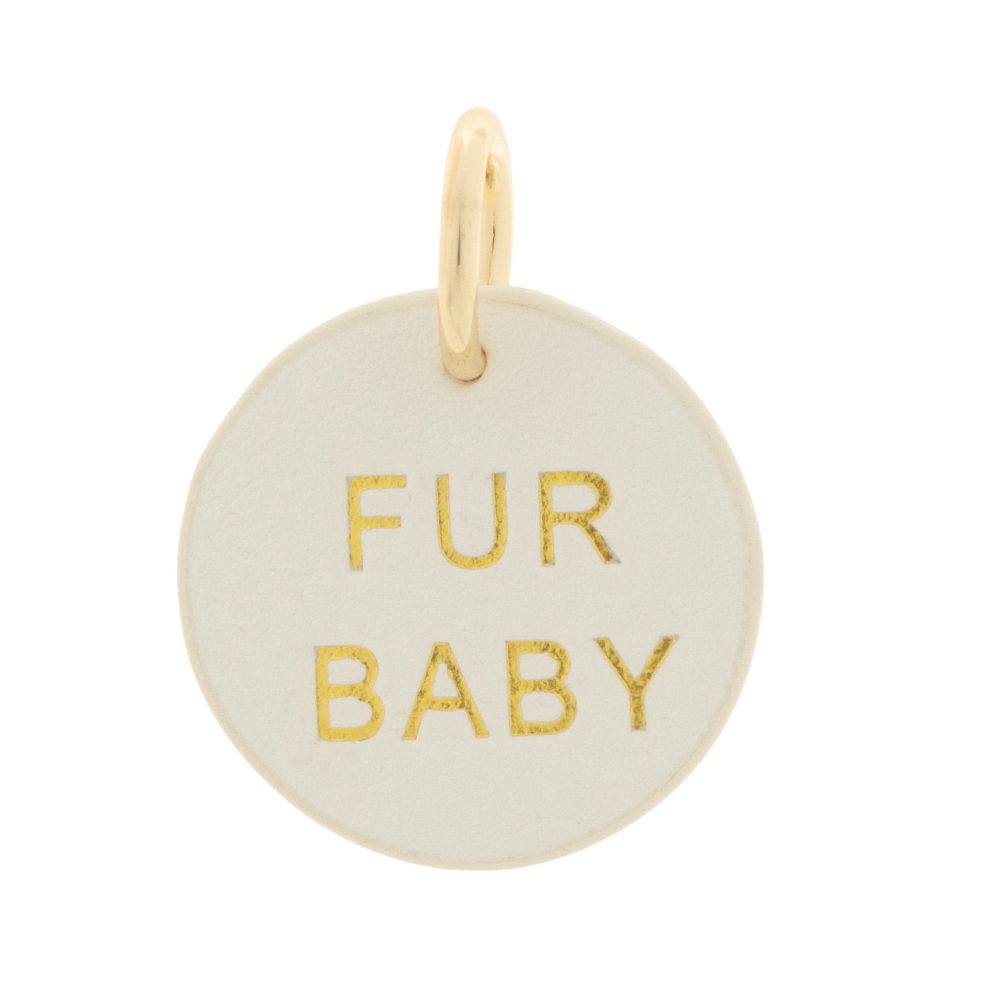 The Cuddle Collab Wear & Share Charm Faux Leather FUR BABY Collar Tag ...