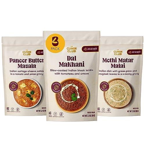 The Cumin Club Indian Meal Kit - Paneer Butter Masala, Methi Matar ...