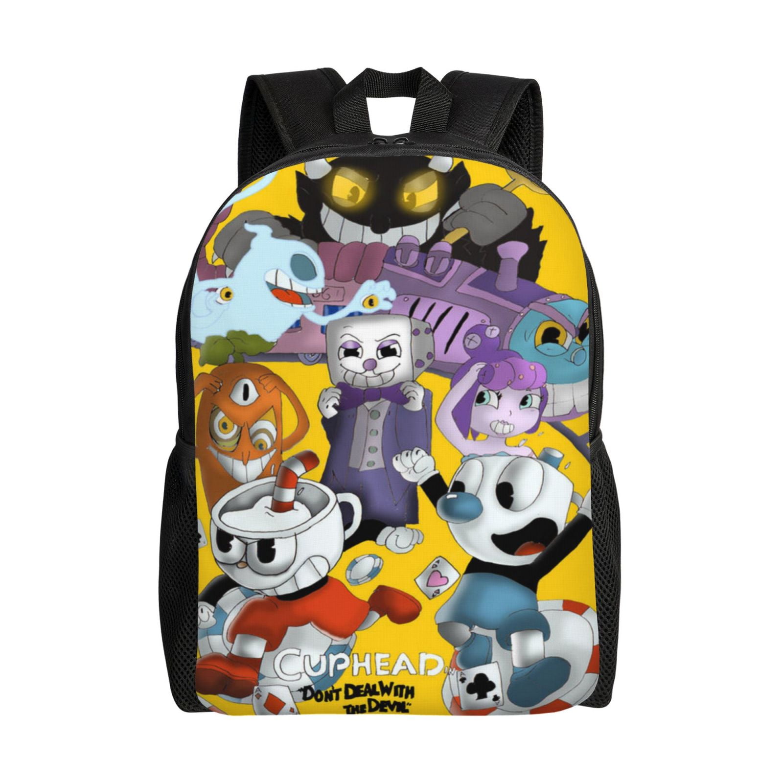 The Cuphead Show Backpacks Lightweight Bookbags Casual Daypack For ...