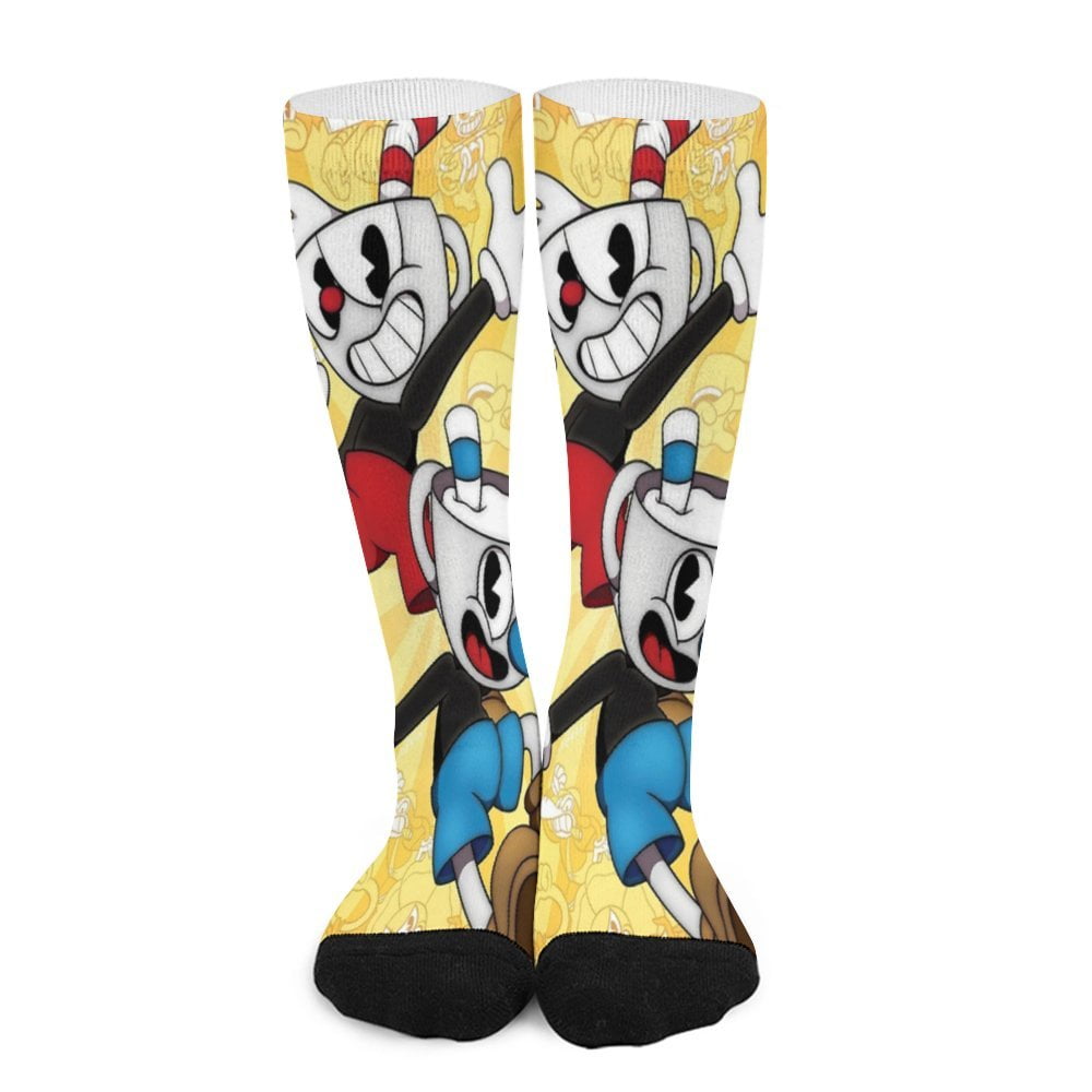 The Cuphead Show Compression Socks For Women Men Knee Compression Socks ...