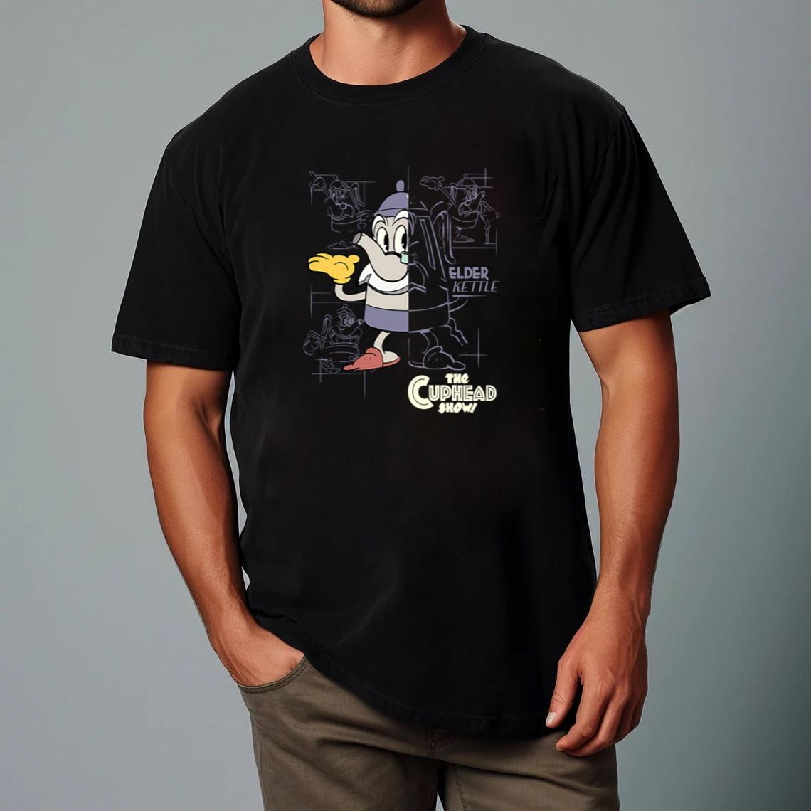 The Cuphead Show Elder Kettle Blueprint Poster Art Netflix Animation ...