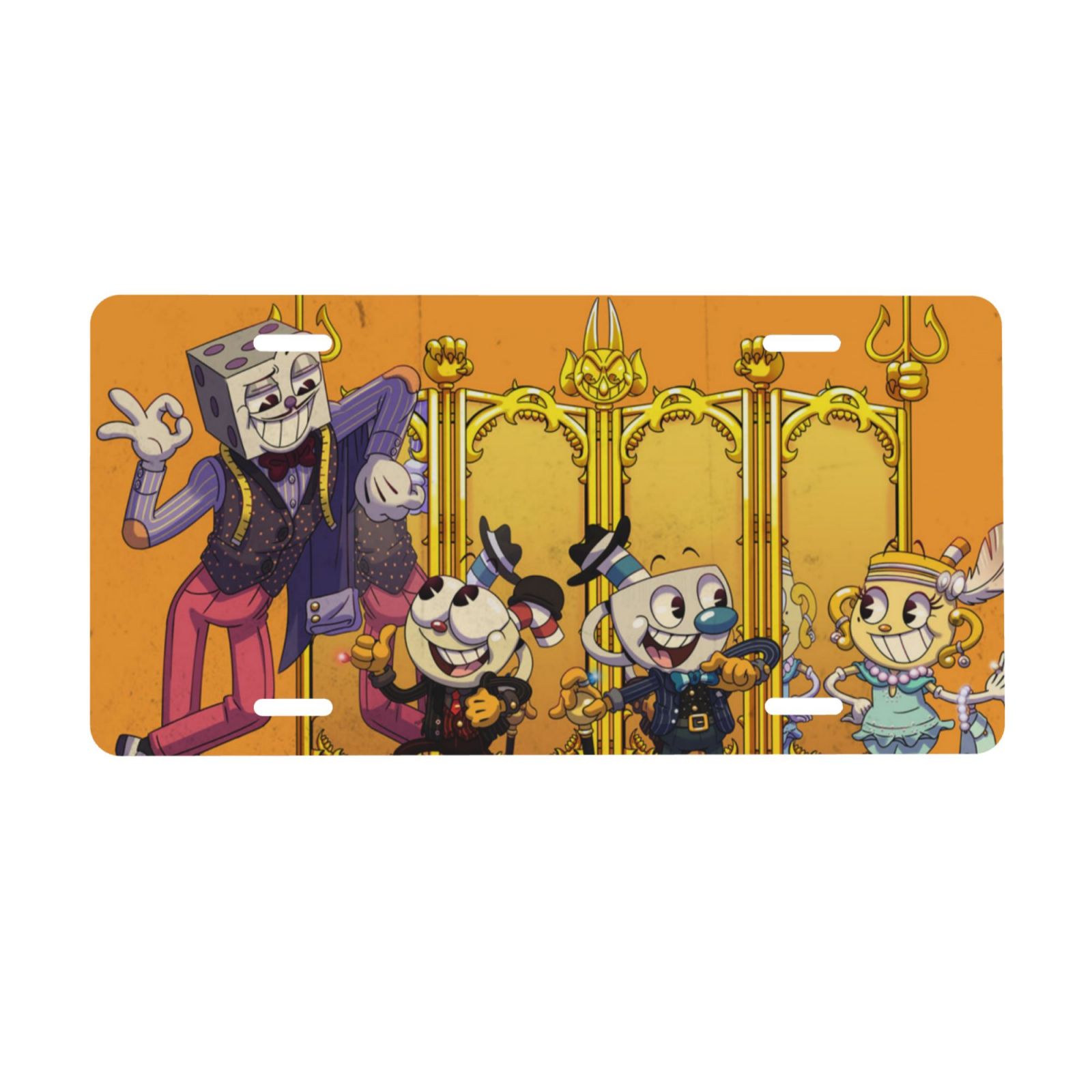 The Cuphead Show License Plate Cover Aluminum Novelty Vanity Tag ...