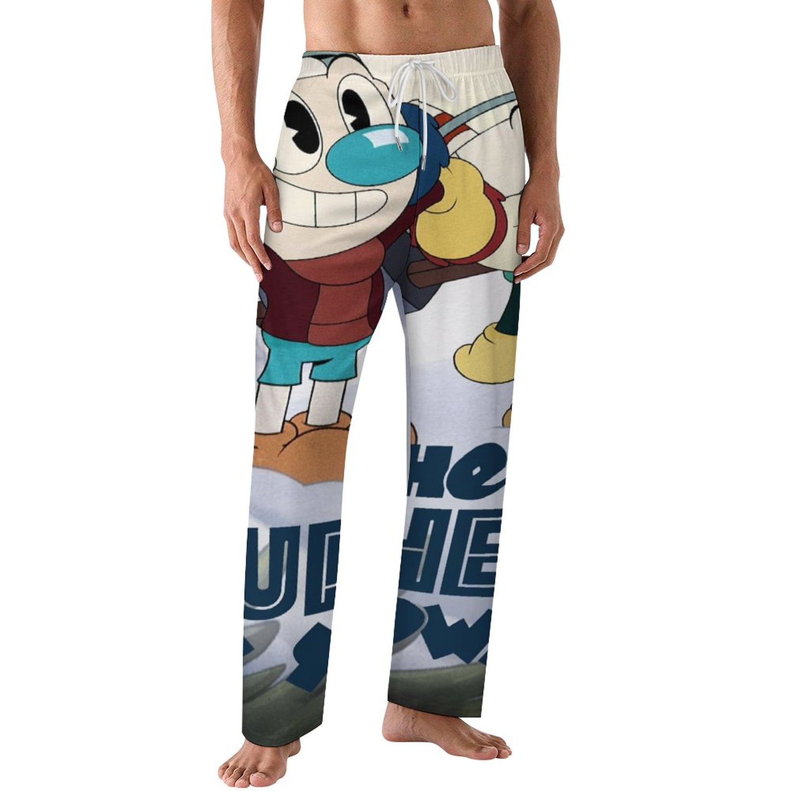 The Cuphead Show Mens PJ Pajama Pants Bottoms Lounge Pants Sleepwear ...