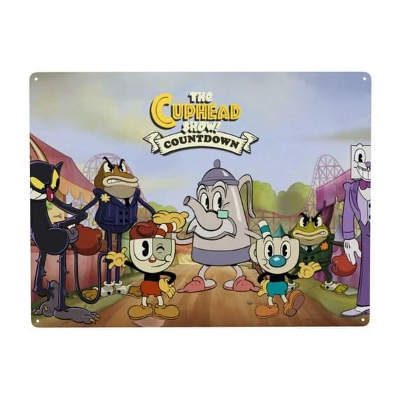 The Cuphead Show Metal Sign Home Wall Art Decor Metal Tin Signs Vintage ...