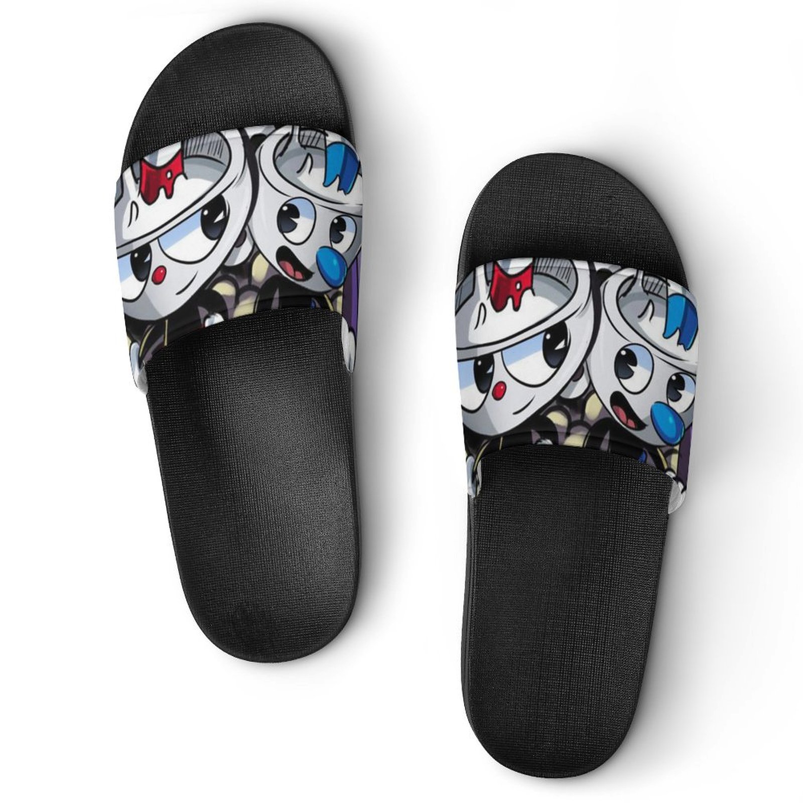 The Cuphead Show Shower Slippers for Women & Men Non-Slip House Shoes ...