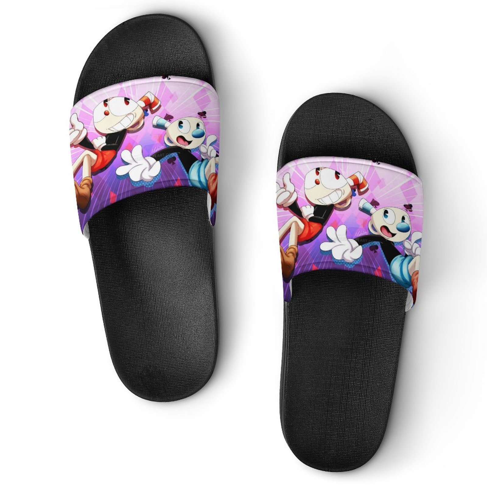The Cuphead Show Shower Slippers for Women & Men Non-Slip House Shoes ...