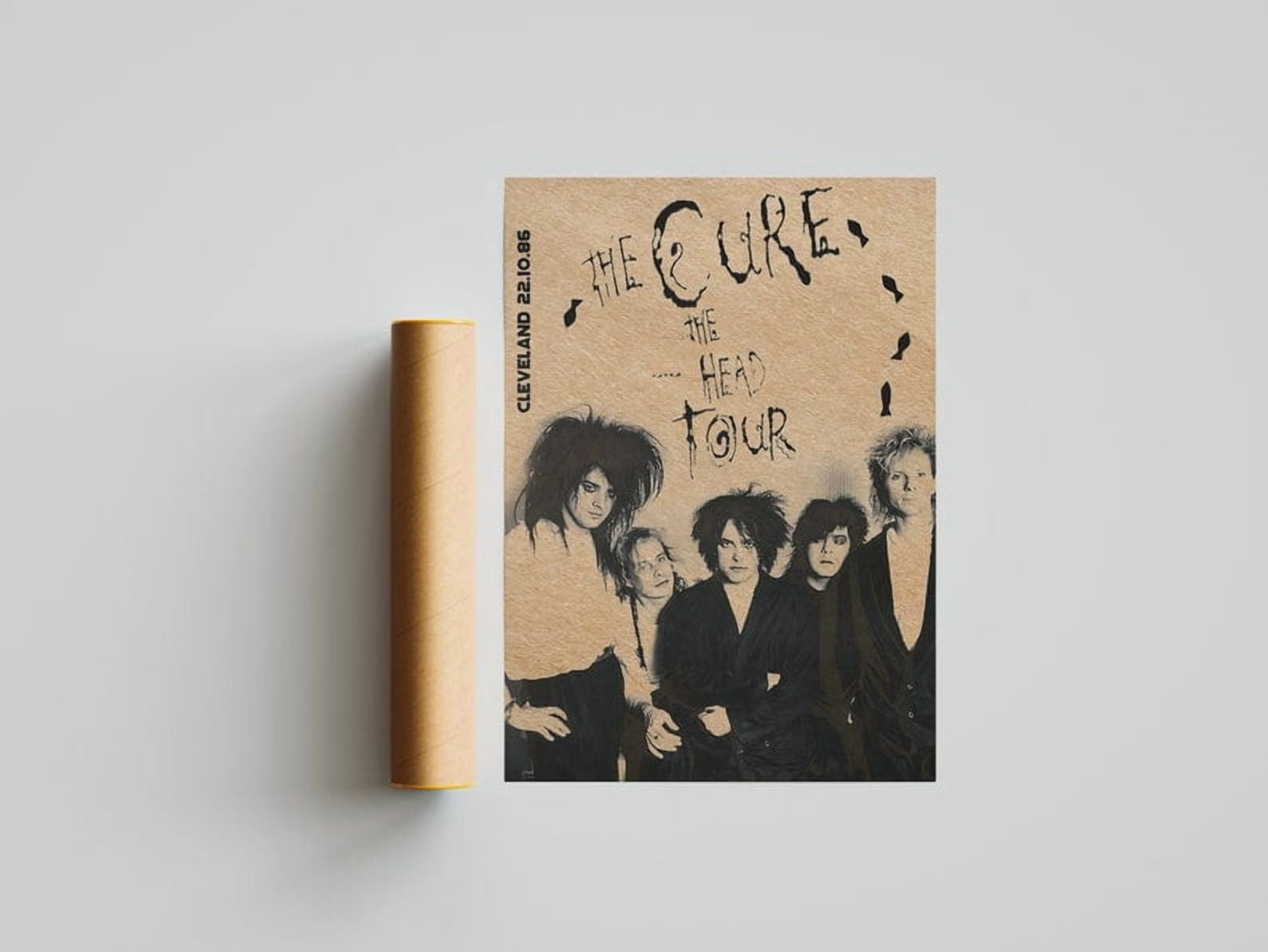 The Cure Vintage Tour Poster, Alternative Rock Band Wall Art, Classic ...
