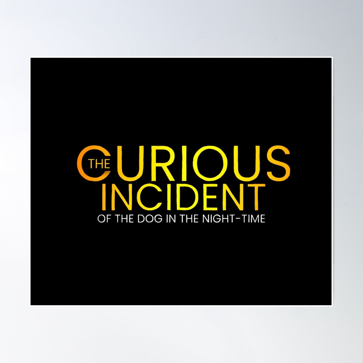 The Curious Incident Of The Dog In The Nighttime Poster Wall Art ...