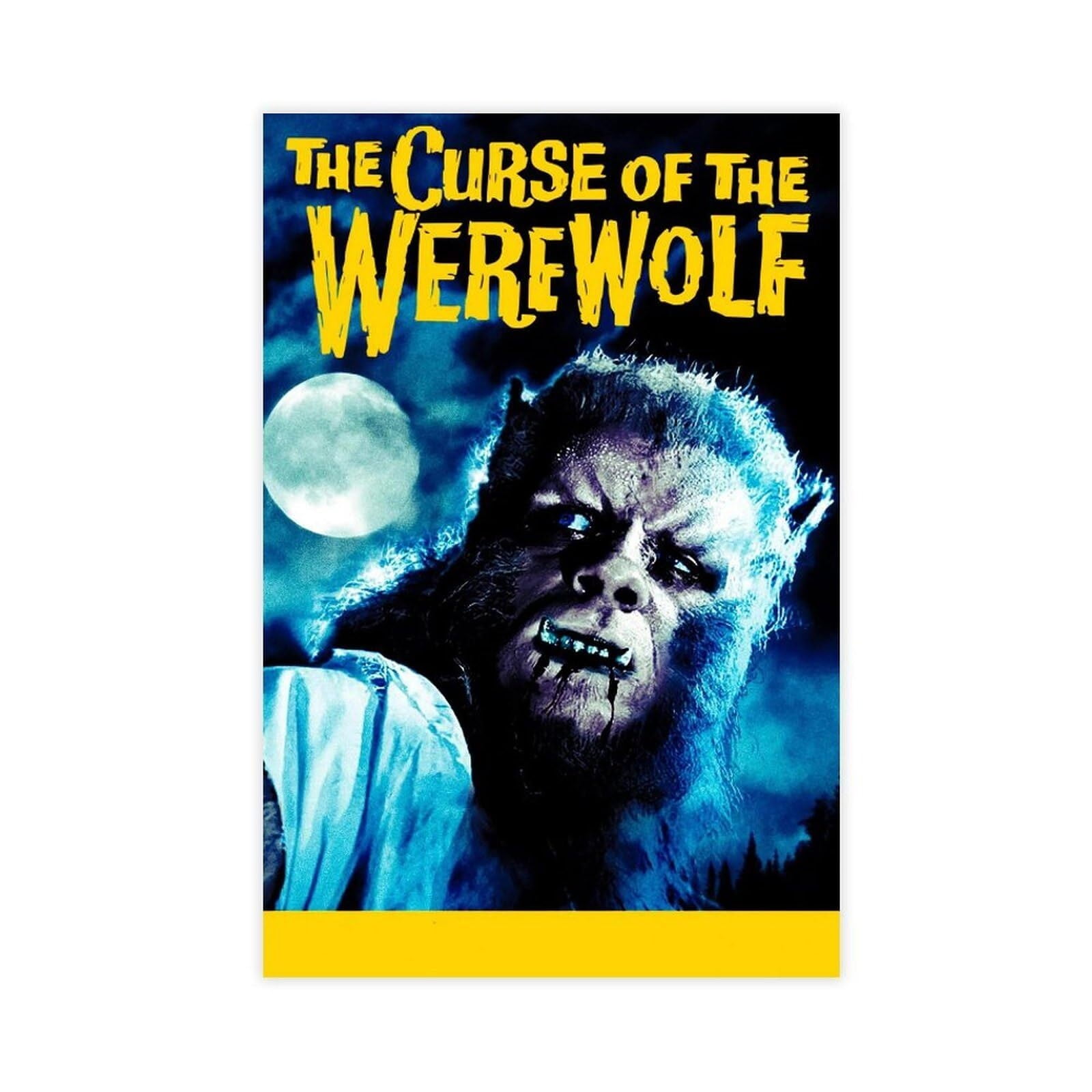 The Curse of The Werewolf Movie Poster 5 Canvas Poster Bedroom Decor ...