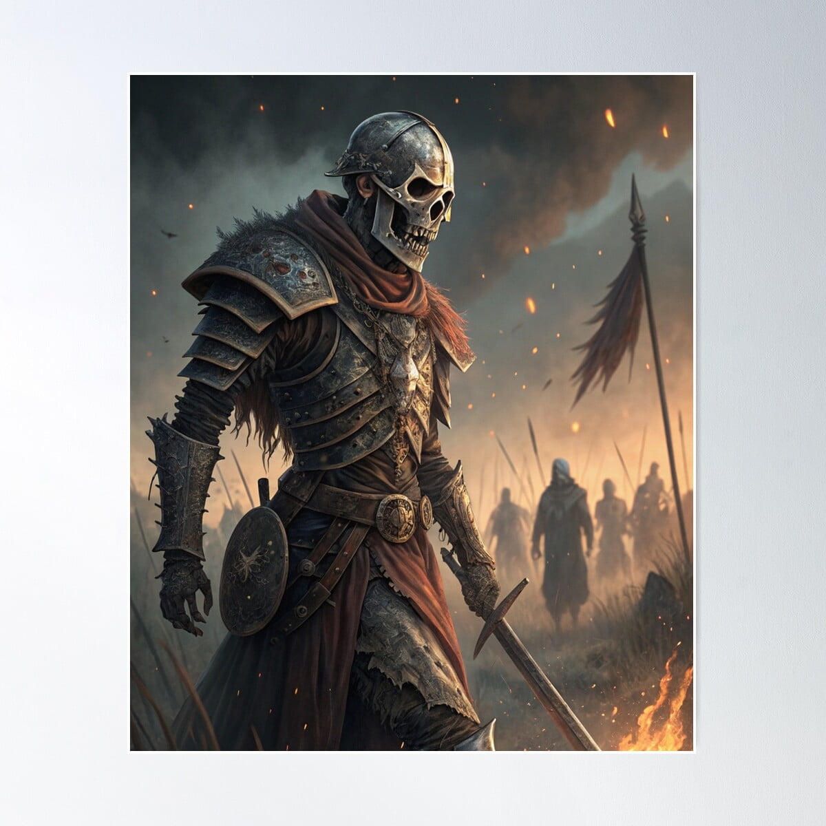 The Cursed Duelist Poster Wall Art, Modern Wall Decor For Living Room ...