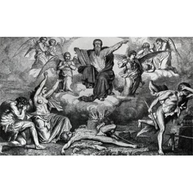 The Cursing of Cain by Eduard Bendemann 1811-1889 Poster Print - 18 x ...