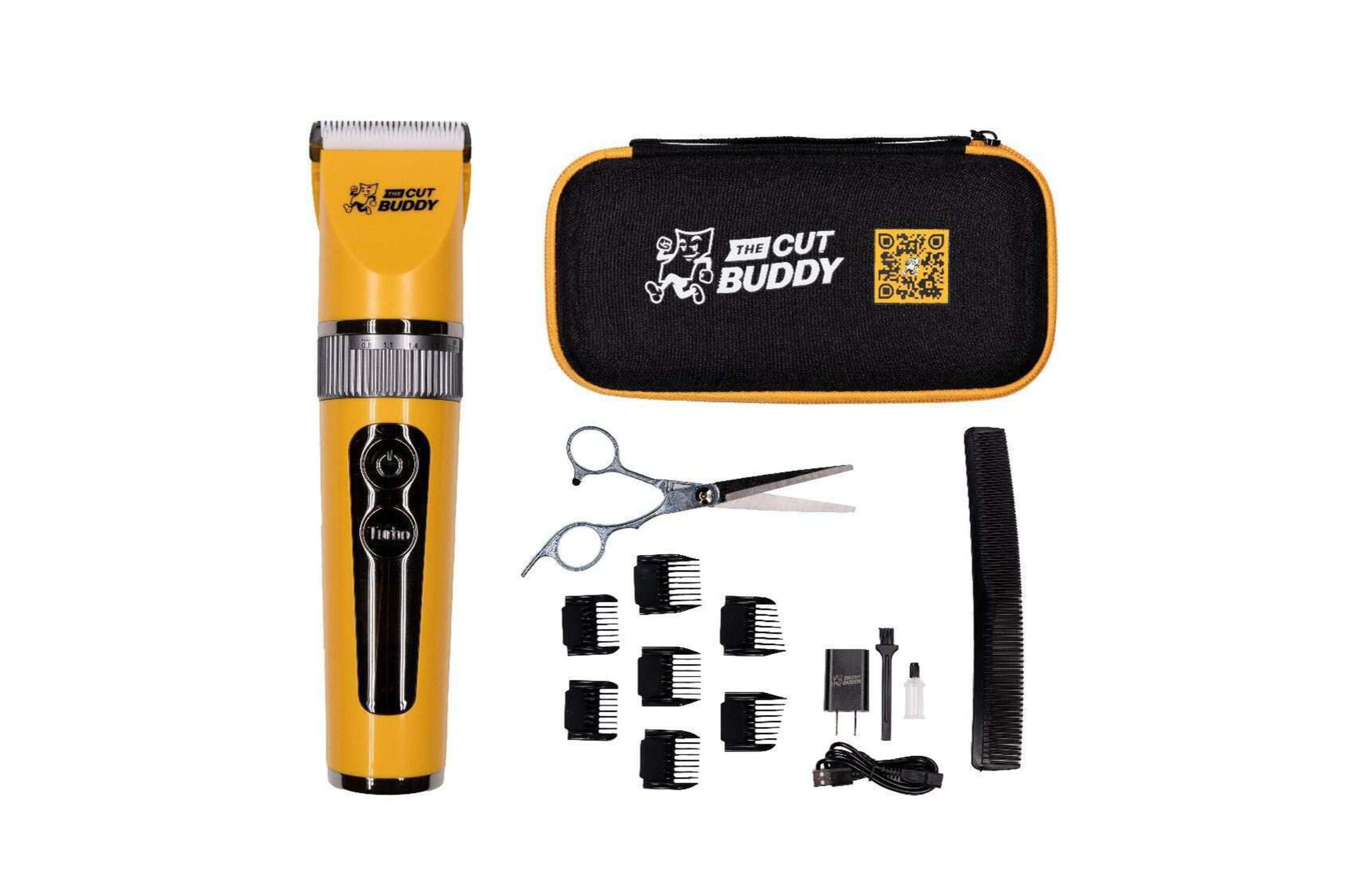 The Cut Buddy | Beginners Clipper + Scissors + Case for Men | Use on ...