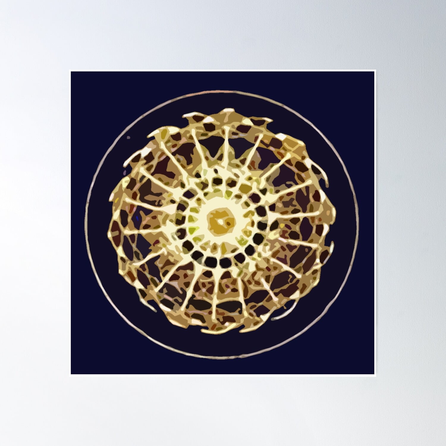 The Cymatics T 2 Poster Wall Art, Modern Wall Decor, 16x16 UNFRAMED - Walmart.com